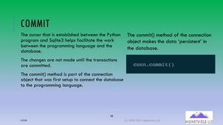 Sq lite module9 | PDF