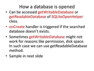SQLite Opening .pptx