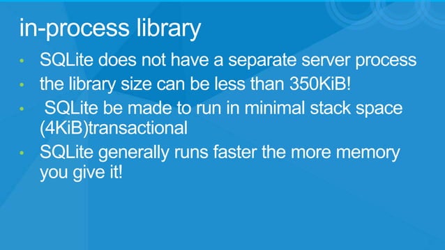 Sq lite presentation | PPTX