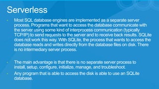 Sq lite presentation | PPTX