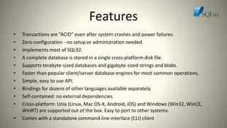 Sqlite Introduction | PPT