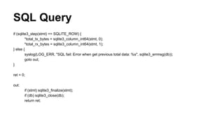 C SQLite usage | PPT