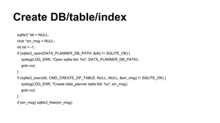 C SQLite usage | PPT