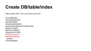 C SQLite usage | PPT