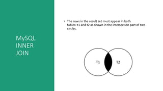 MYSQL join | PPT | Free Download