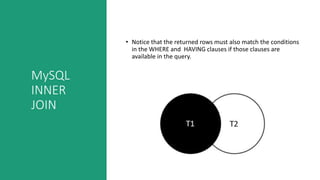 MYSQL join | PPT | Free Download