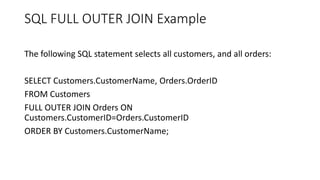 SQL JOIN.pptx | Databases | Computer Software and Applications