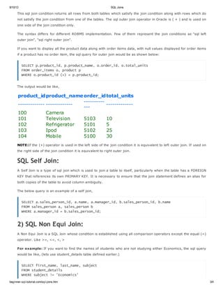 Sql joins | PDF | Databases | Computer Software and Applications