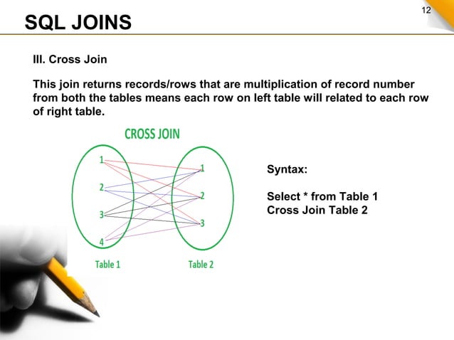Sql joins | PPT | Databases | Computer Software and Applications