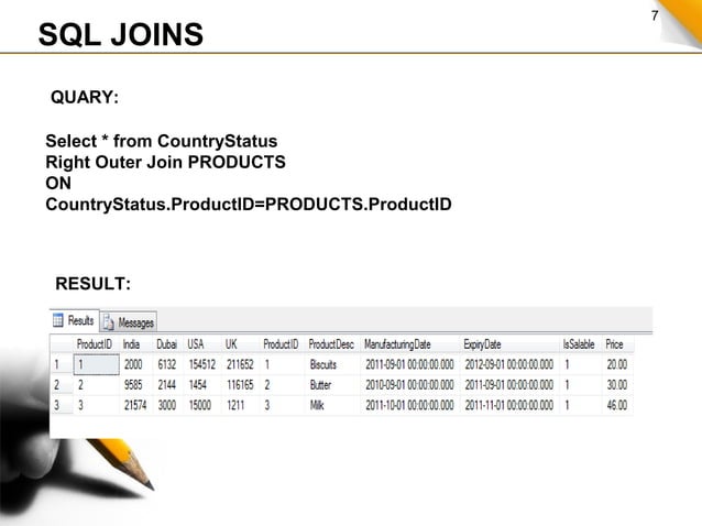 Sql joins | PPT | Databases | Computer Software and Applications