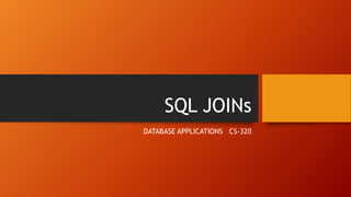 SQL Join's | PPT