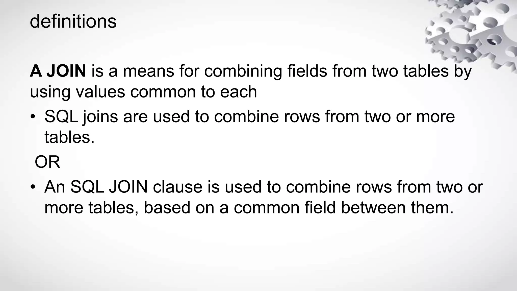 Sql joins final | PPT