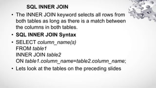 Sql joins final | PPT