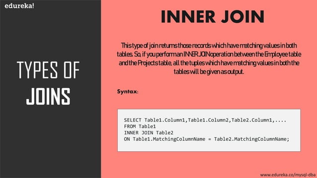 SQL Joins With Examples | Edureka | PDF | Databases | Computer Software ...