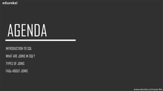 SQL Joins With Examples | Edureka | PDF