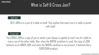 SQL Joins With Examples | Edureka | PDF