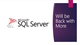 Sql Keywords - You Need to Use | PPTX