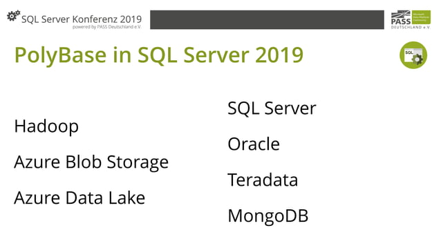 Data Integration through Data Virtualization (SQL Server Konferenz 2019) | PPT