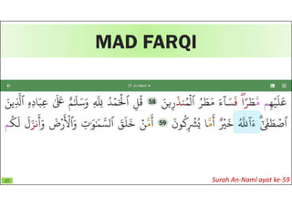 Mad Lazim Harfi, Mad Lazim Kalimi, Mad Farq | PDF