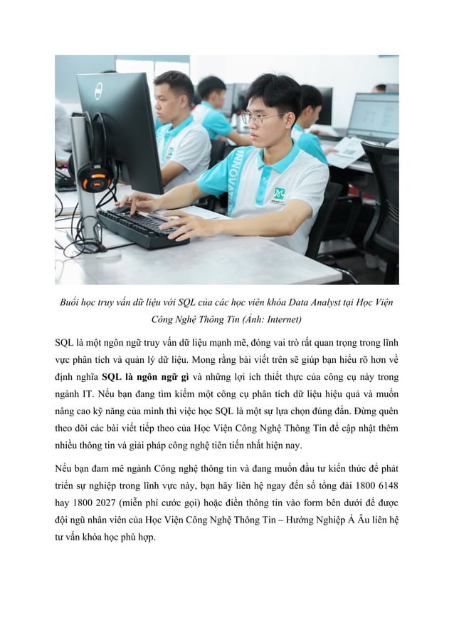 SQL la gi Top nhung ly do ban nen hoc cong cu phan tich du lieu SQL.docx