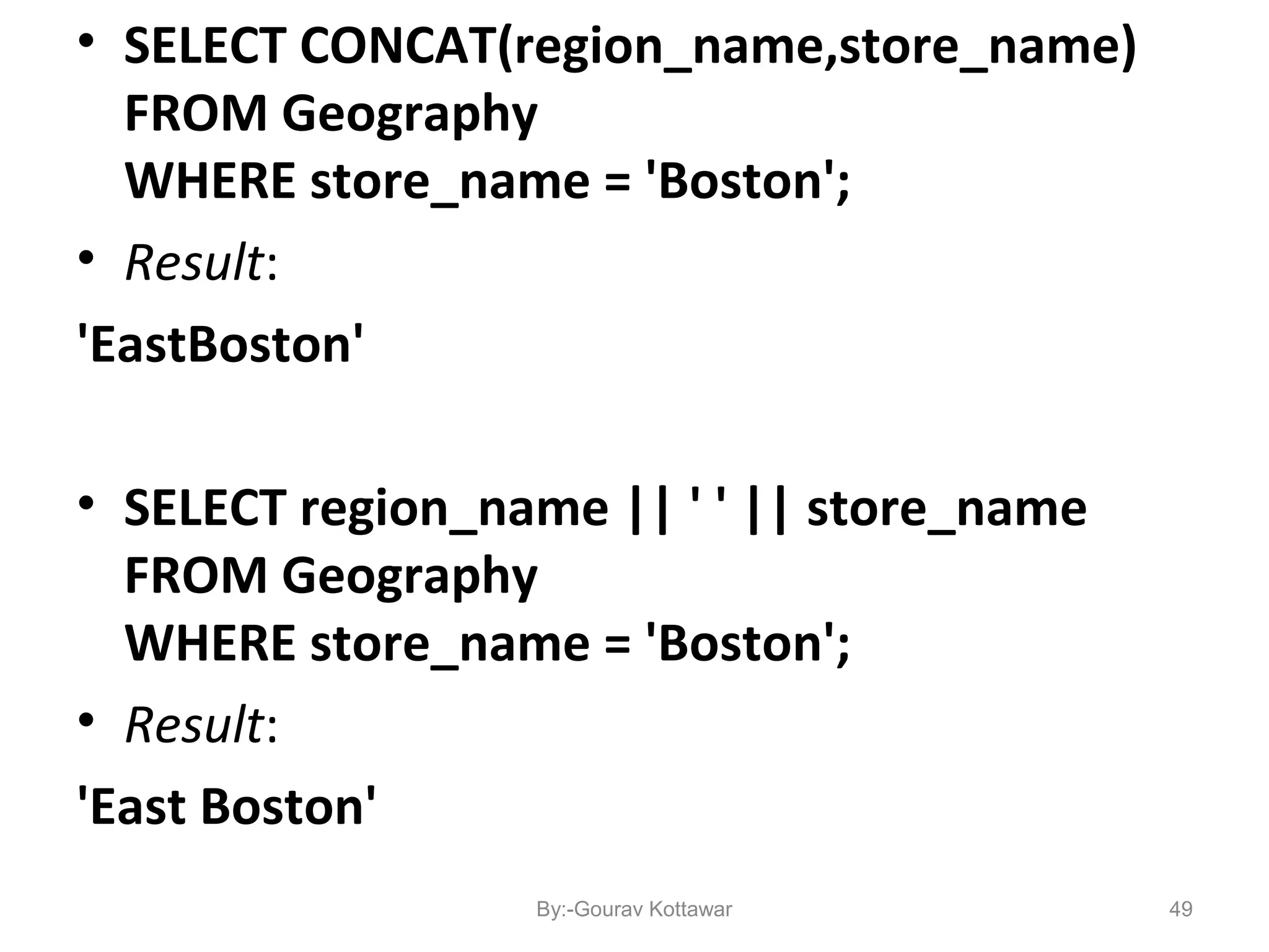 SQL || overview and detailed information about Sql | PPT