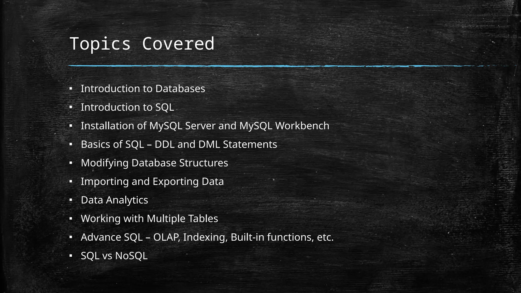 Data Analytics - SQL Lesson 00 - Course Overview.pptx