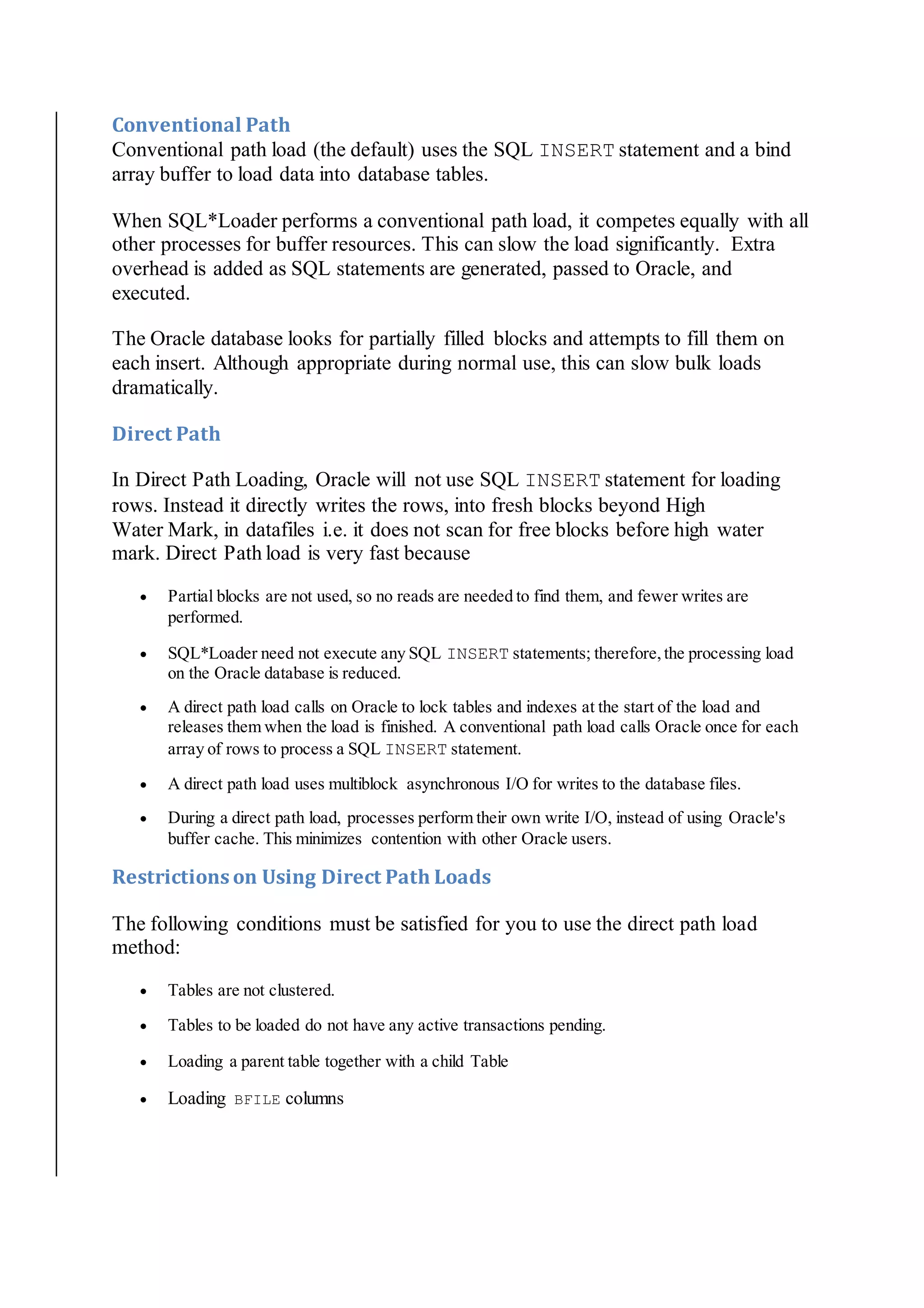 Sql loader good example | DOCX