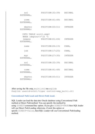 Sql loader good example | DOCX