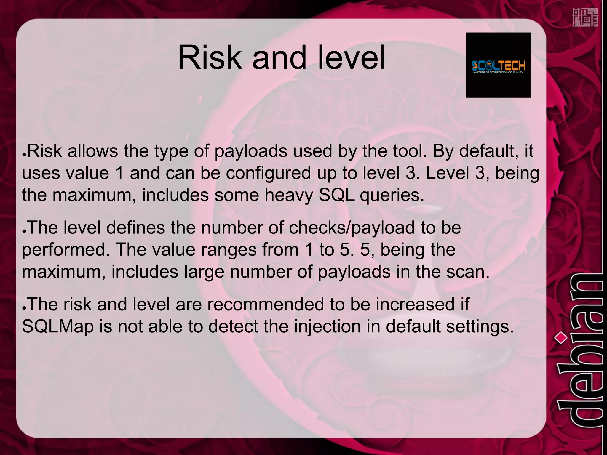 Important SQLMap commands | PPT | Free Download