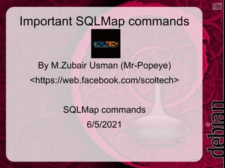 Important SQLMap commands | PPT