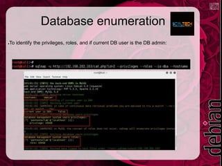 Important SQLMap commands | PPT | Free Download