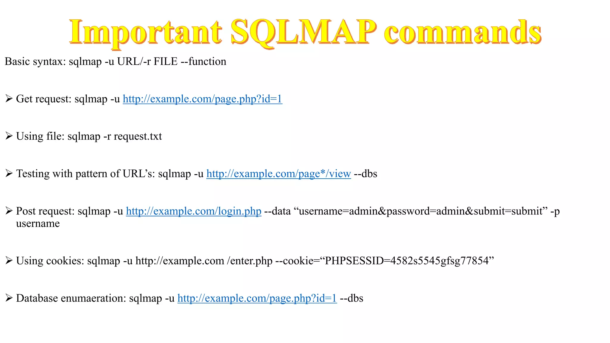 Sqlmap | PPTX