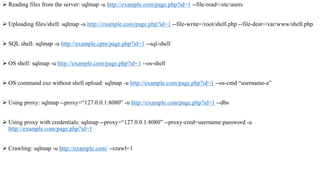 Sqlmap | PPTX