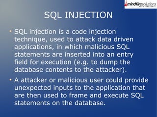 SQLMAP Tool Usage - A Heads Up | PPT