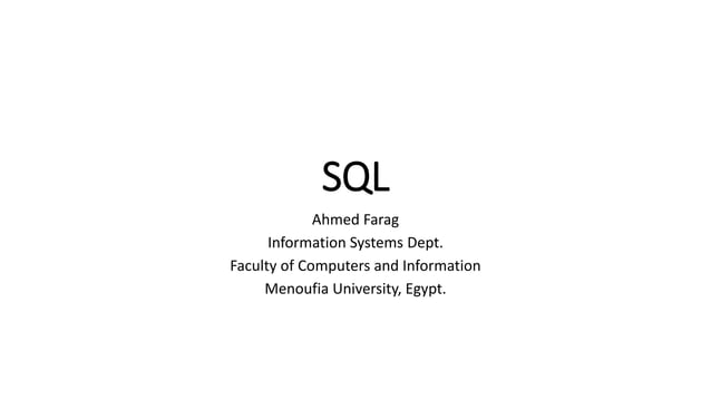 Sql modifying data - MYSQL part I | PPT Sql modifying data - MYSQL part I | PPT
