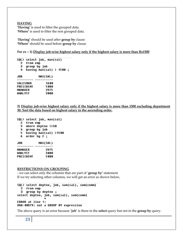Sql notes, sql server,sql queries,introduction of SQL, Beginner in SQL ...