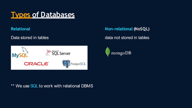 Dbms And Sql Structured Query Language Pptx Free Download
