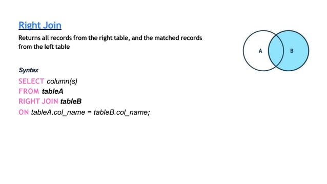 Dbms And Sqlstructured Query Language Pptx Free Download