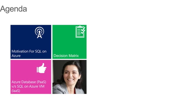 SQL ON Azure (decision-matrix) | PPT