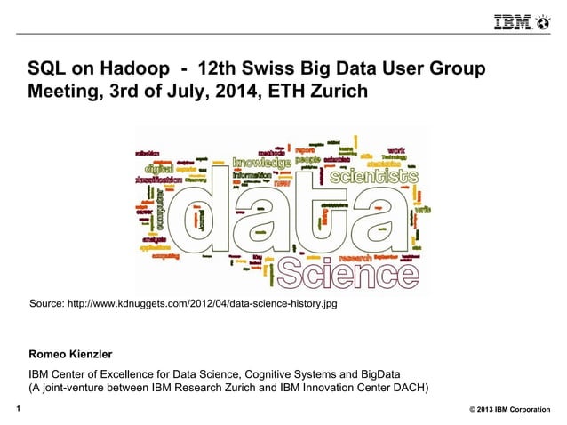 SQL on Hadoop | PPT