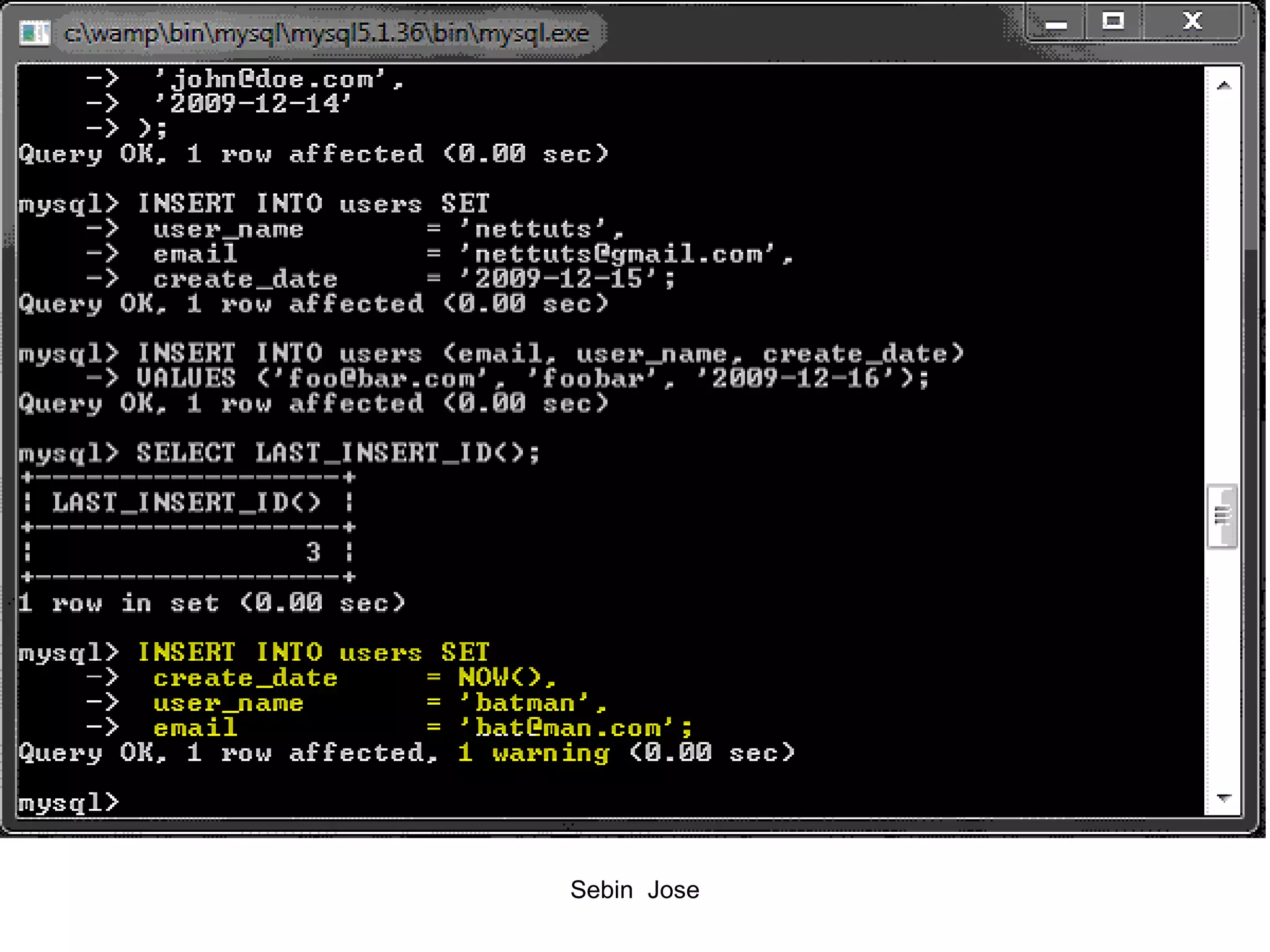 Basic Sql Db Operations Ppt
