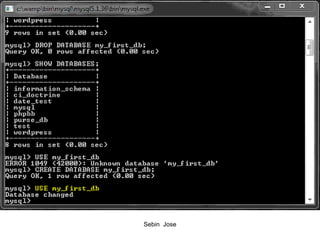 SQL DB operations - For beginners | PPT