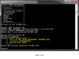 SQL DB operations - For beginners | PPT
