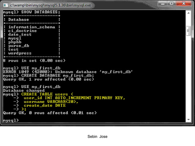 Sql Db Operations For Beginners Ppt