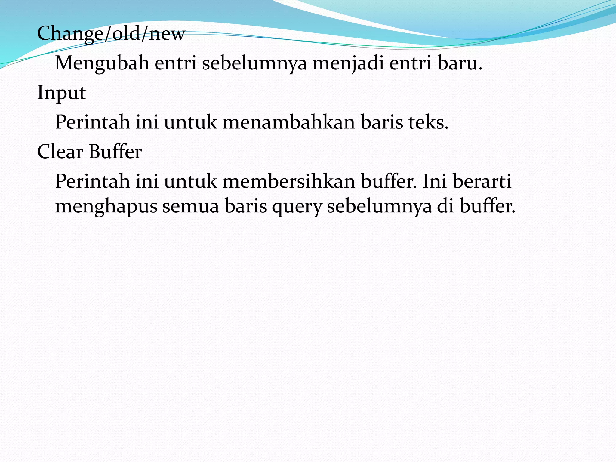 Sqlplus perbedaan | PPT