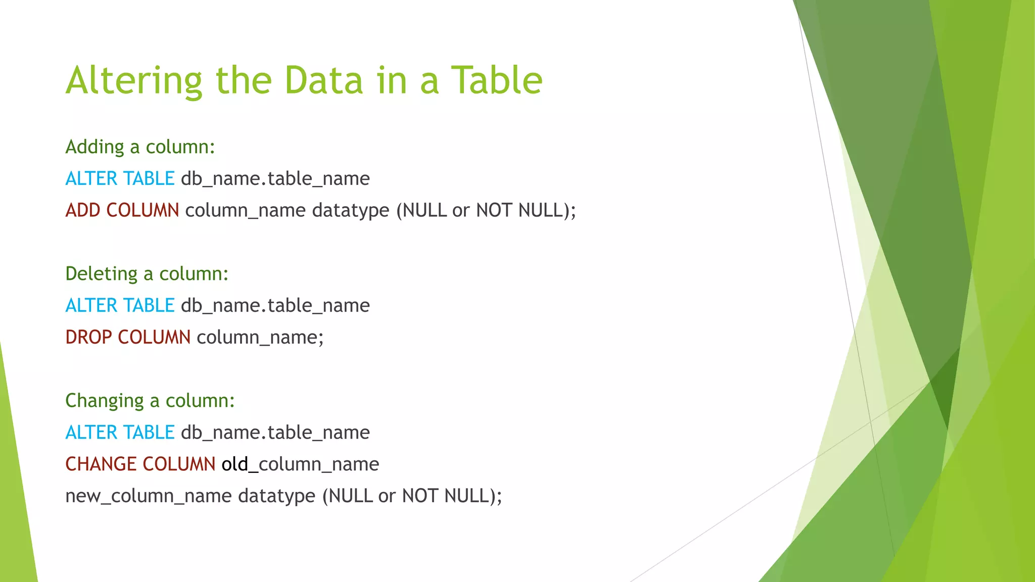 Sql powerpoint | PPTX