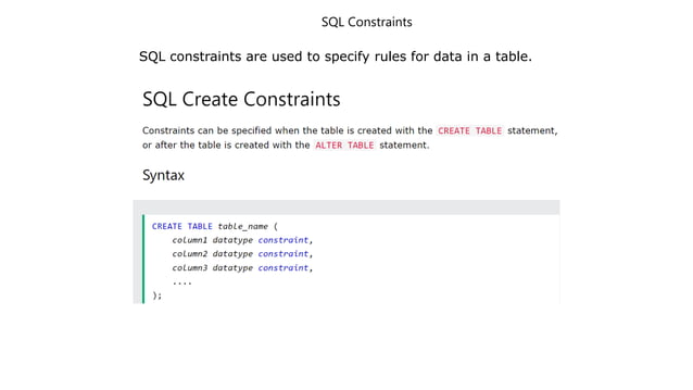 SQL PPT.pptx | Free Download