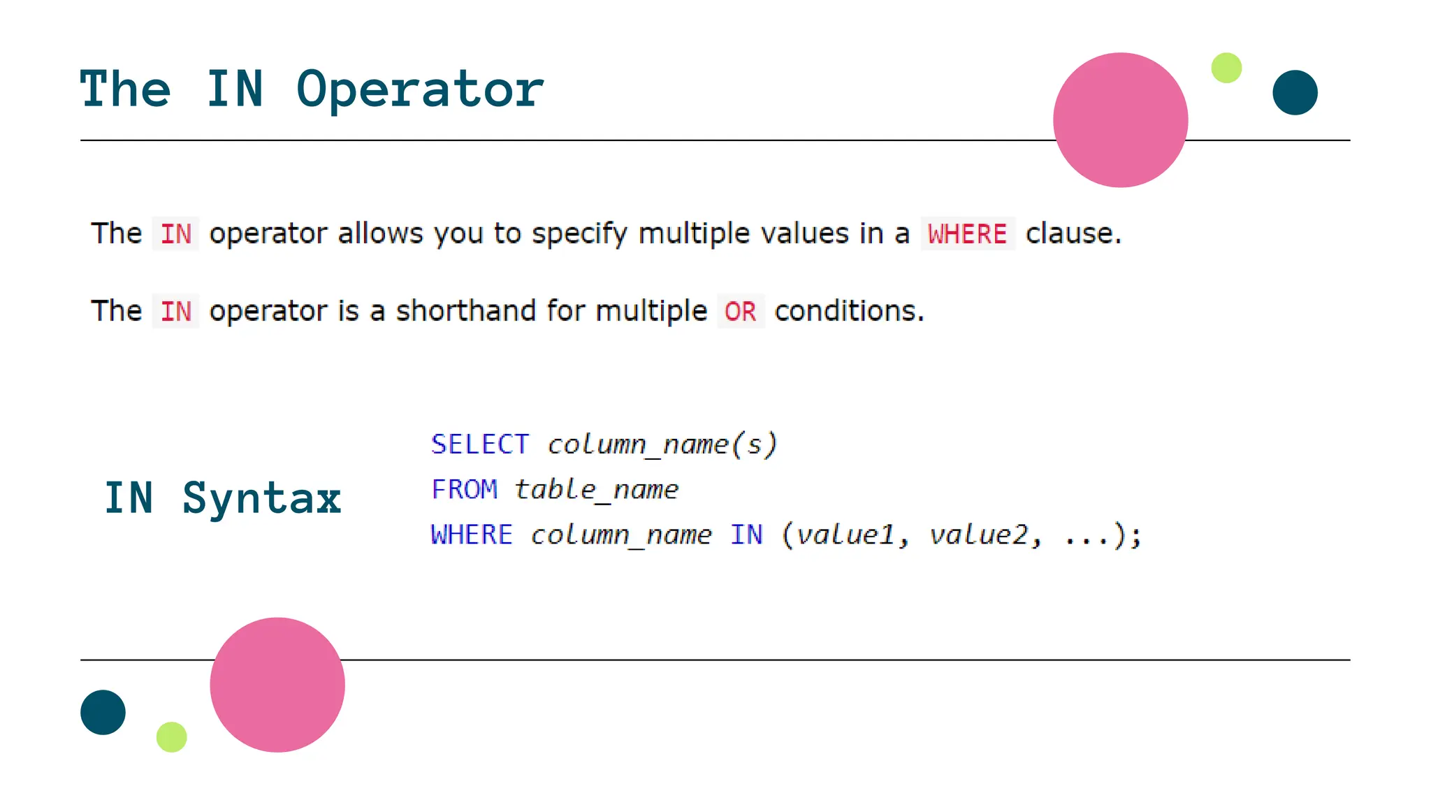 SQL PPT Blended Learning and their commands | PPT | Free Download