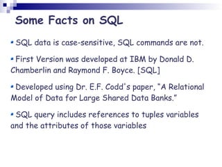 SQL Presentation-1 (structured query language) | PPT