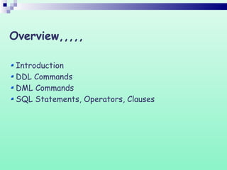 Sql presentation 1 by chandan | PPT